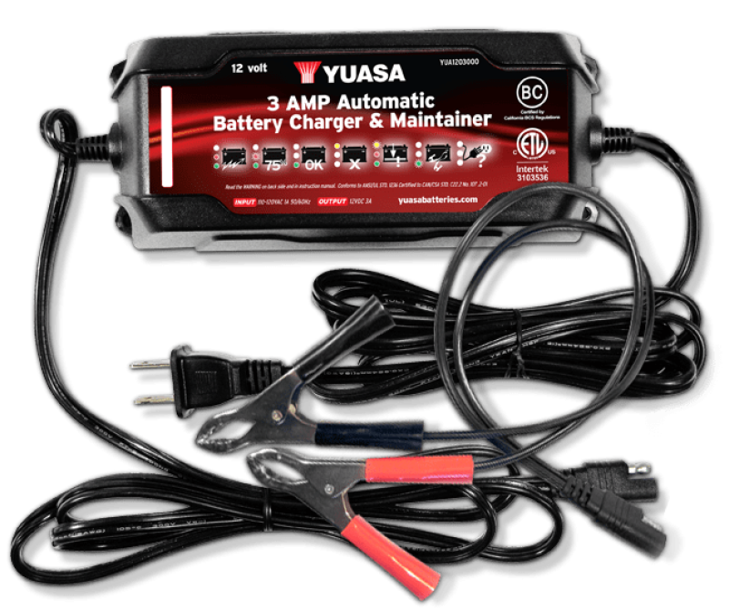 Yuasa 3 Amp Charger & Maintainer (12V) » Evolution Jetsports