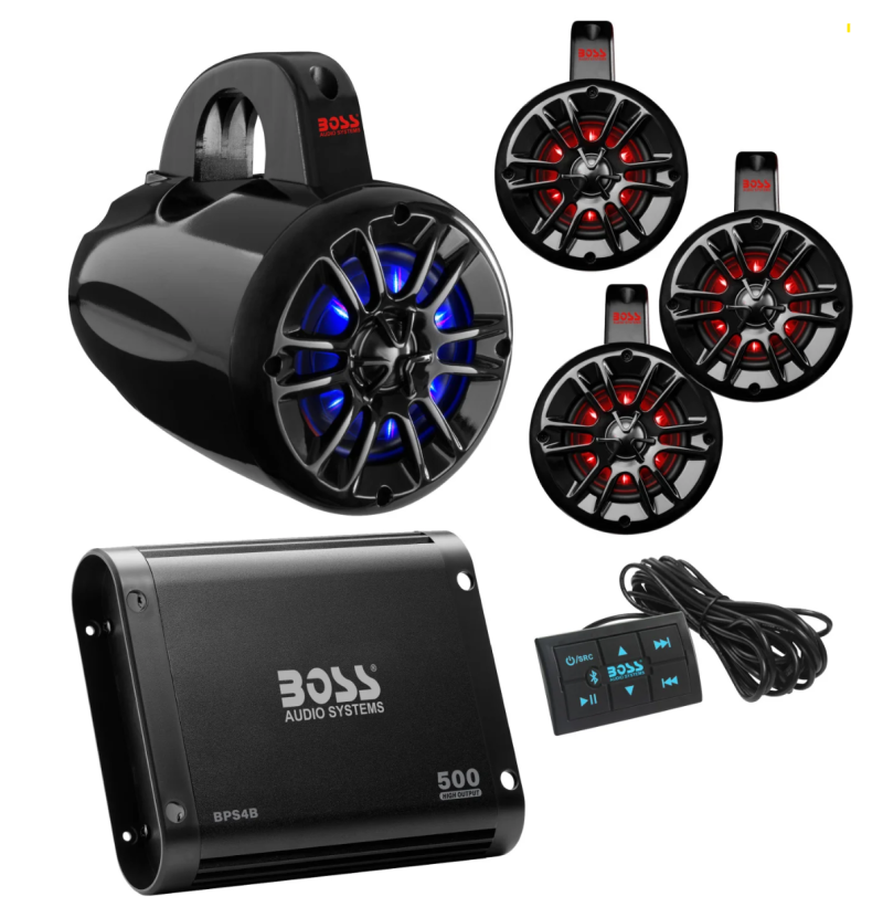 Boss Audio Systems UTV Marine Stereo Package » Evolution Jetsports