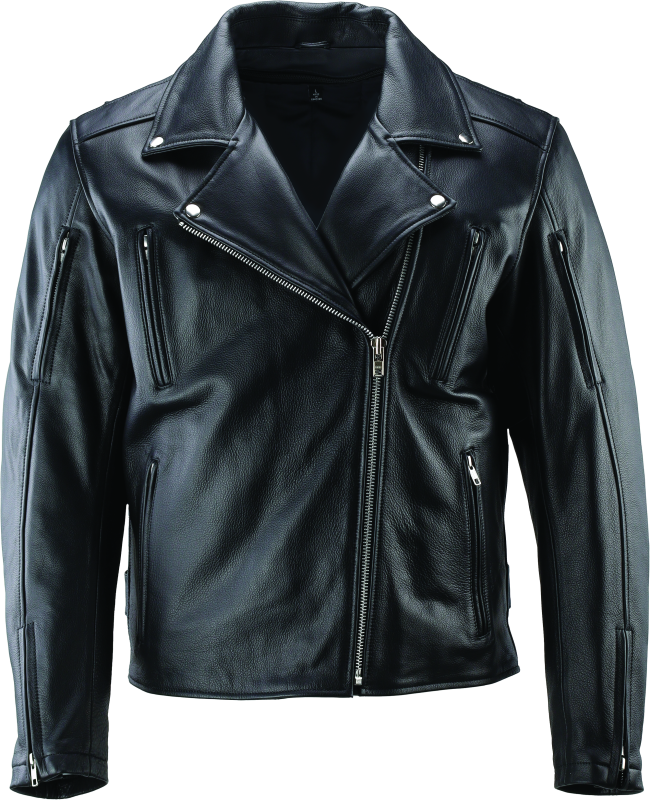 River Road Ironclad Classic Leather Jacket Black - Large » Evolution ...